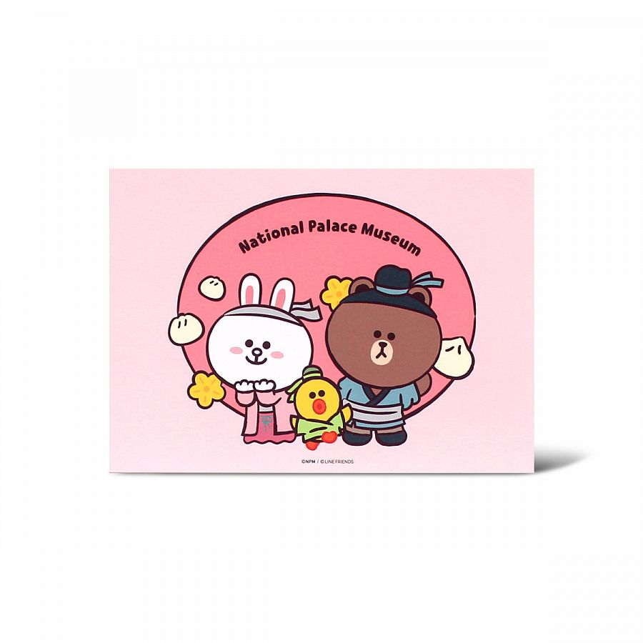 故宮精品網路商城 - NPM | LINE FRIENDS 穿越故宮 明信片 (唐)